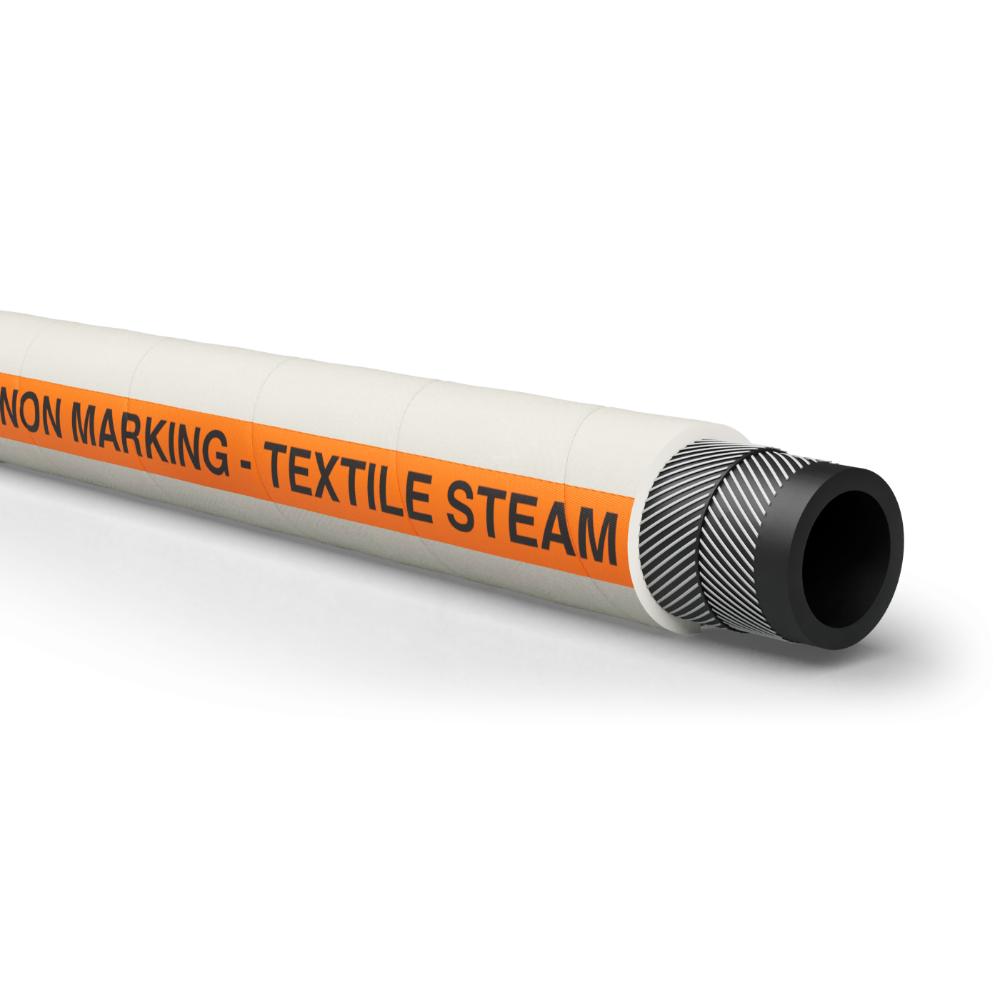 Buhar 7bar White EPDM Non-Marking Steam Hose BS5122/A2 – Merseyflex Ltd