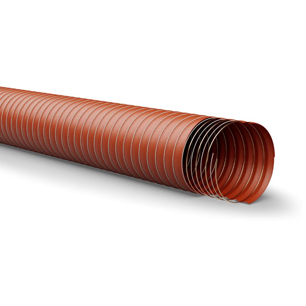 Vulcan Red Silicone 1 Ply High-Temp Ducting +300°C – Merseyflex Ltd