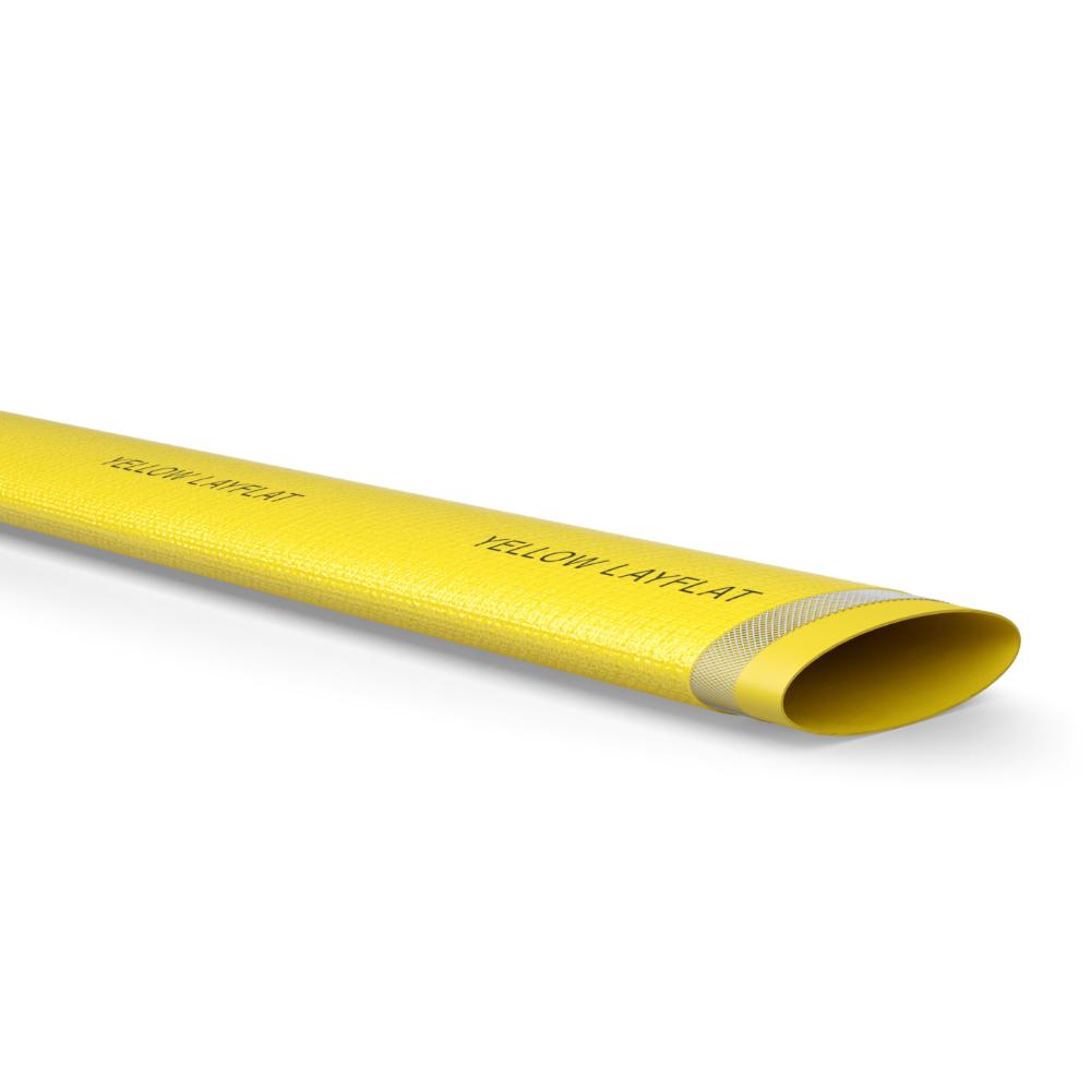 Yellow 6bar PVC Layflat Discharge Hose – Merseyflex Ltd